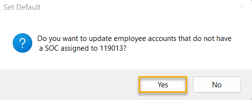 Standard Occupational Codes (SOC)