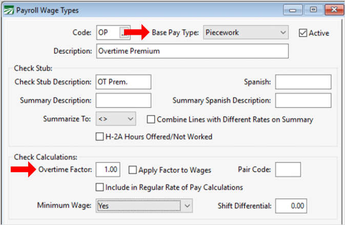 Define Wage Types to be used for Overtime