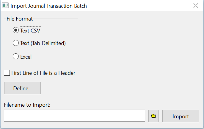 Manual Journal Transactions