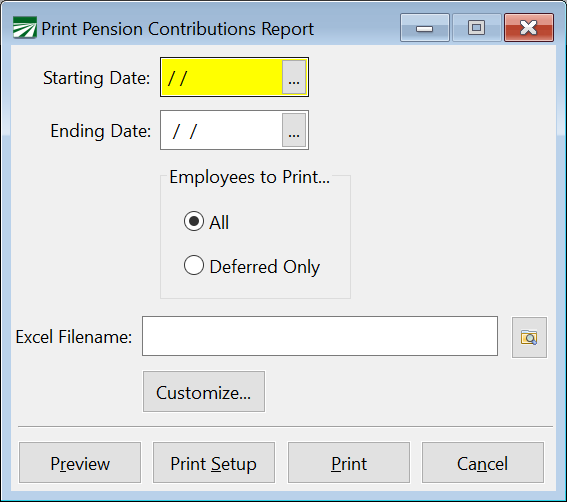 Pension Contributions Report