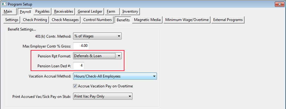 Pension Contributions Report
