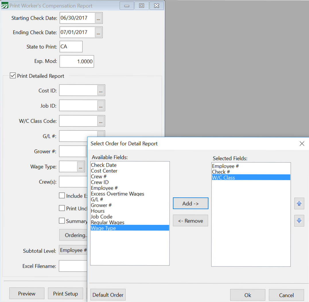 Workers' Compensation Report